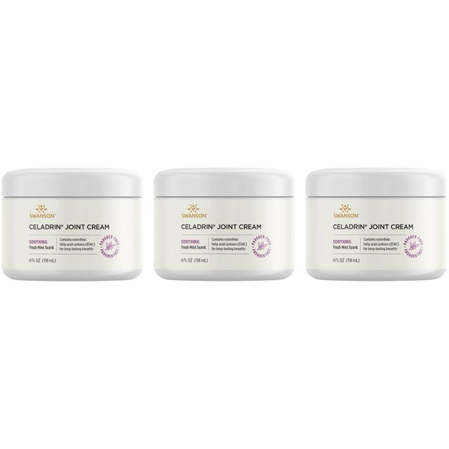 Swanson Celadrin Joint Cream 4 fl oz Cream 3 Pack - Walmart.com
