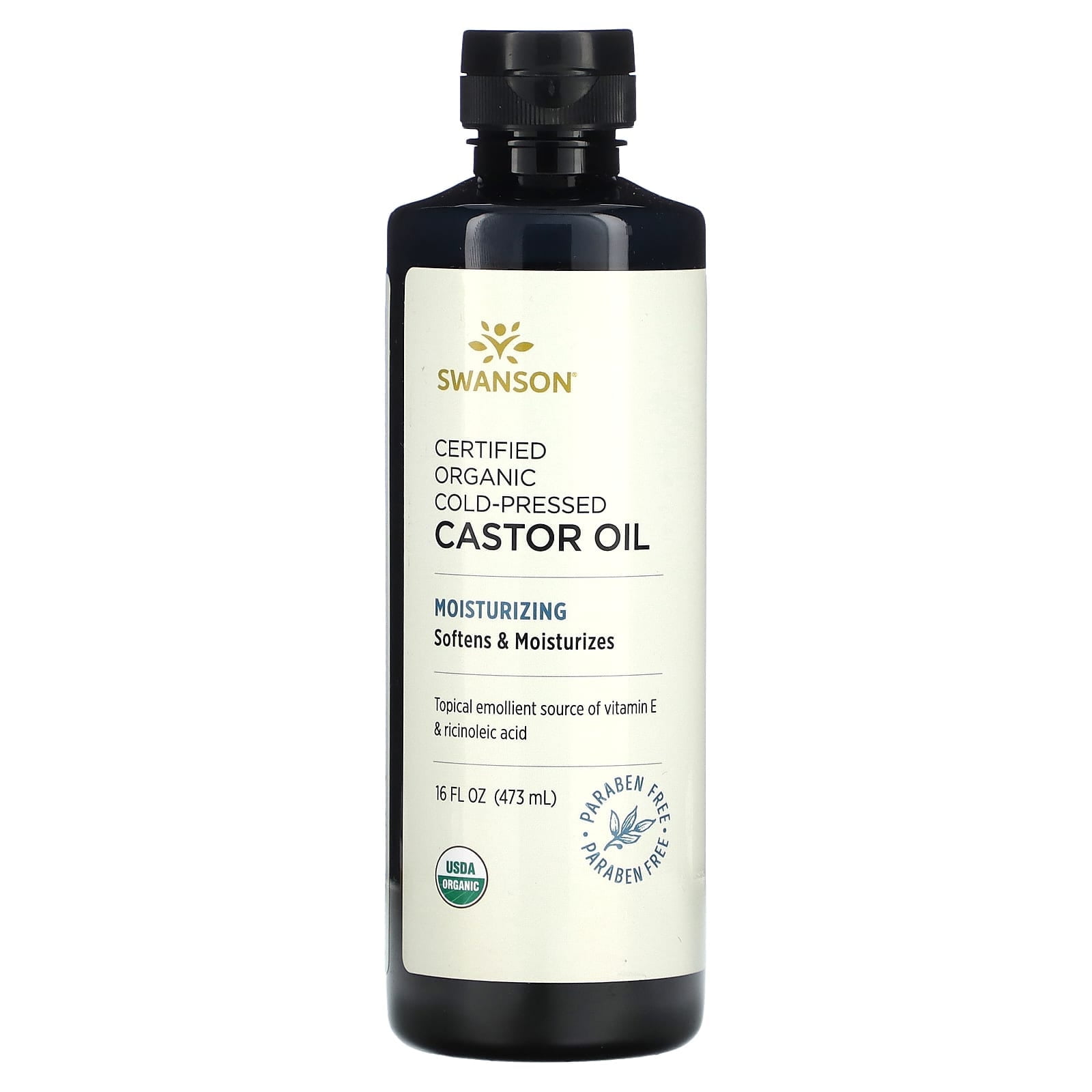Swanson, Certified Organic Cold-Pressed Castor Oil, 16 fl oz (473 ml ...