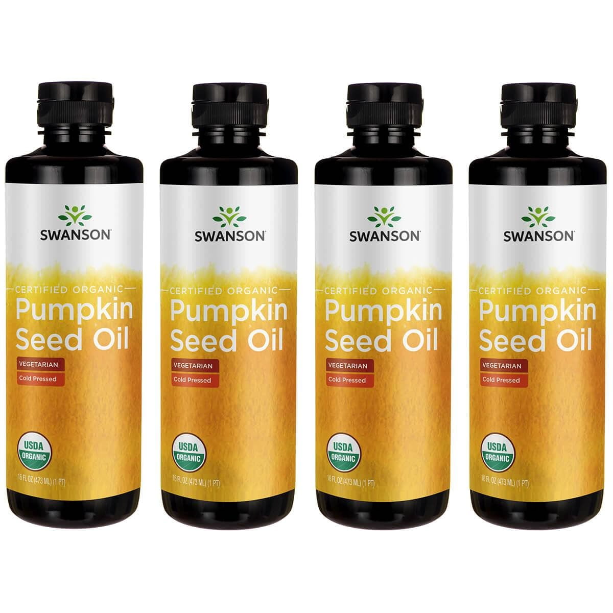 Swanson Certified Organic Pumpkin Seed Oil - Cold Pressed 16 fl oz Liq ...