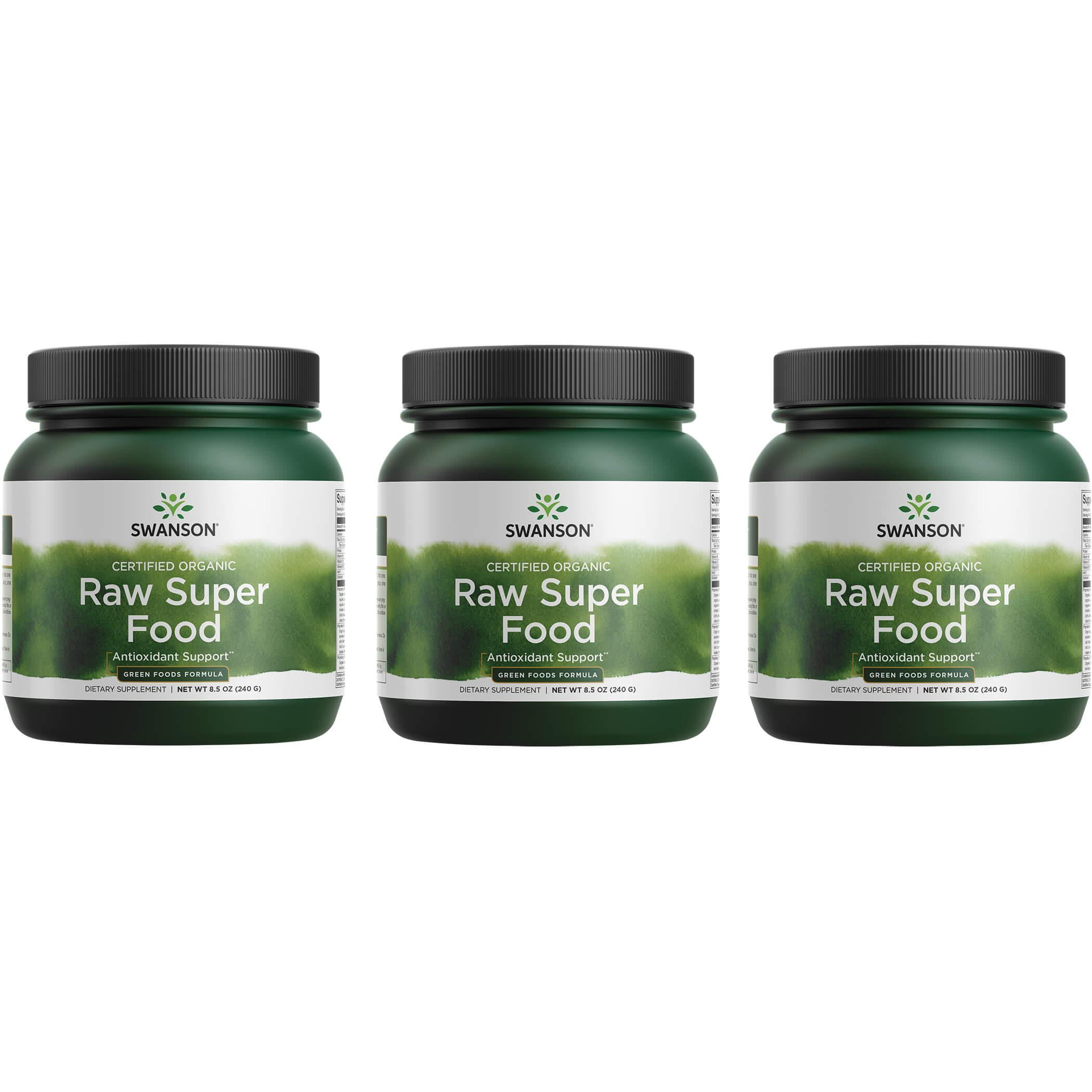 Swanson Certified Organic Raw Super Food 8.5 oz Pwdr 3 Pack - Walmart.com