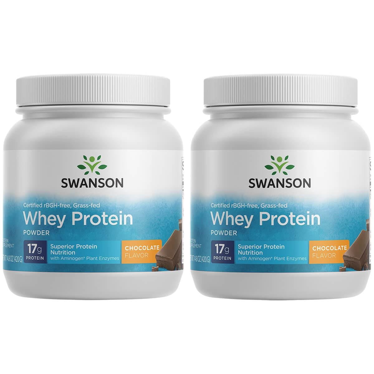 Swanson Certified rbgh-Free Grass-Fed Whey Protein Powder- Chocolate 2 ...