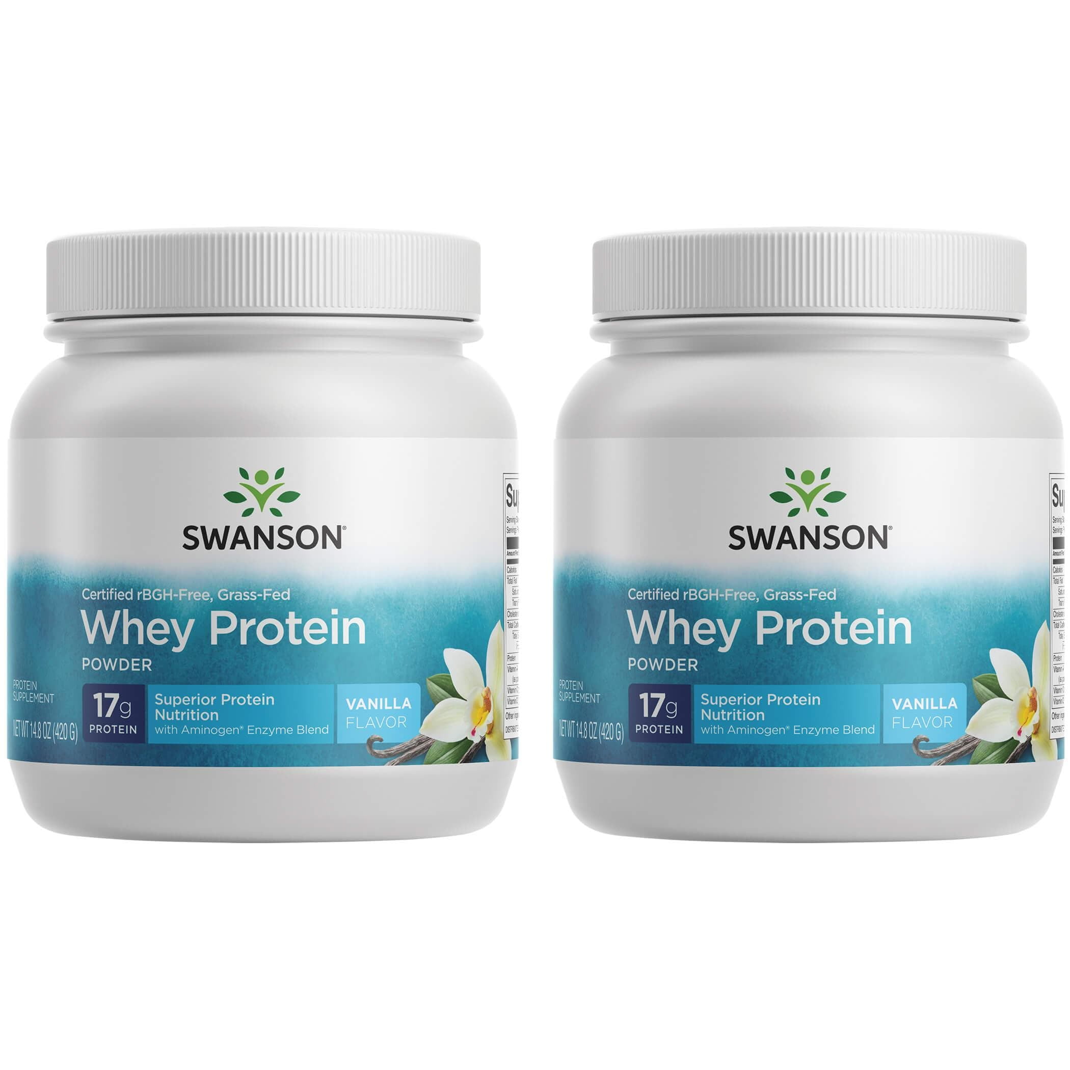 Swanson Certified rbgh-Free Grass-Fed Whey Protein Powder- Vanilla 2 ...