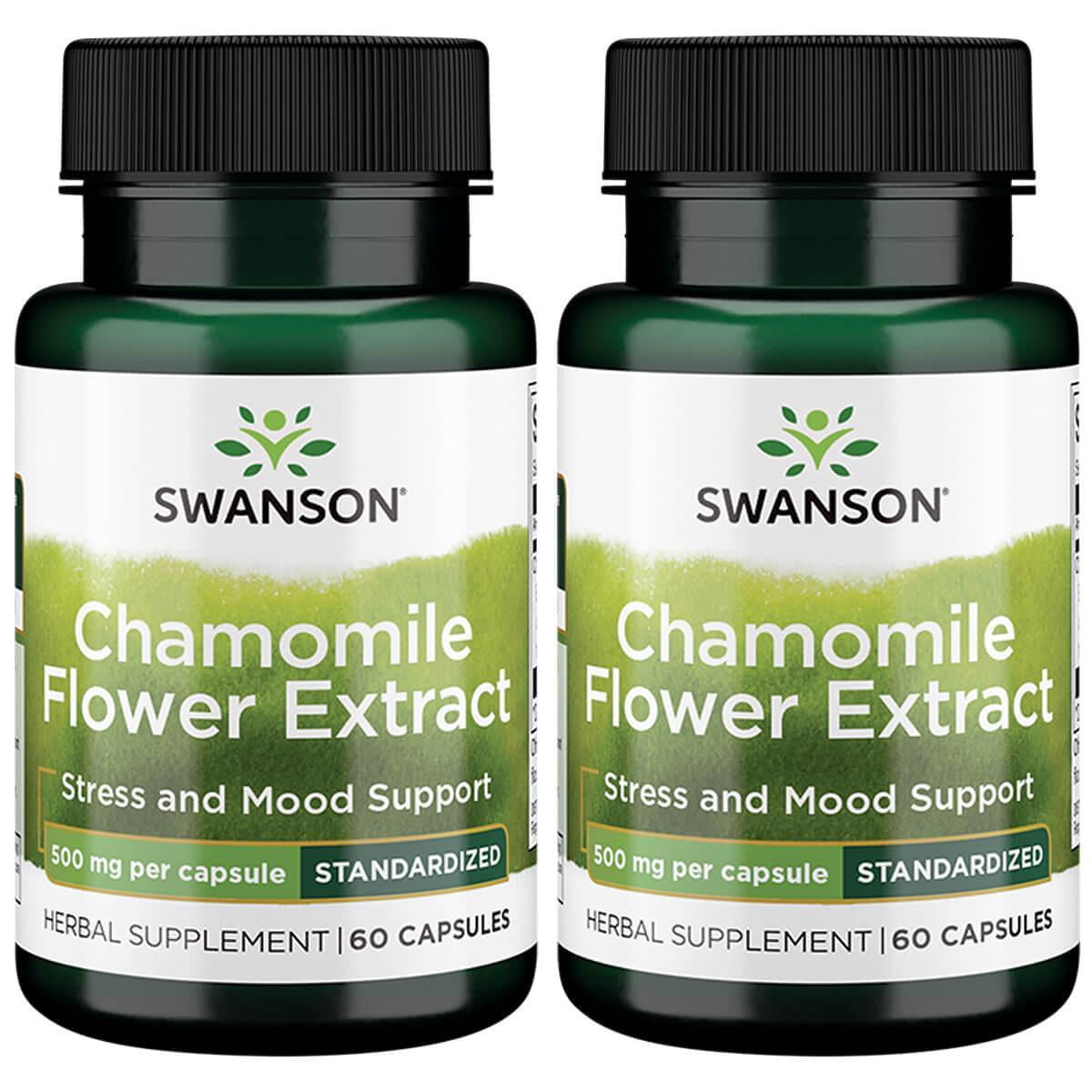 Swanson Chamomile Flower Extract 500 Milligrams Standardized to 1.2% ...