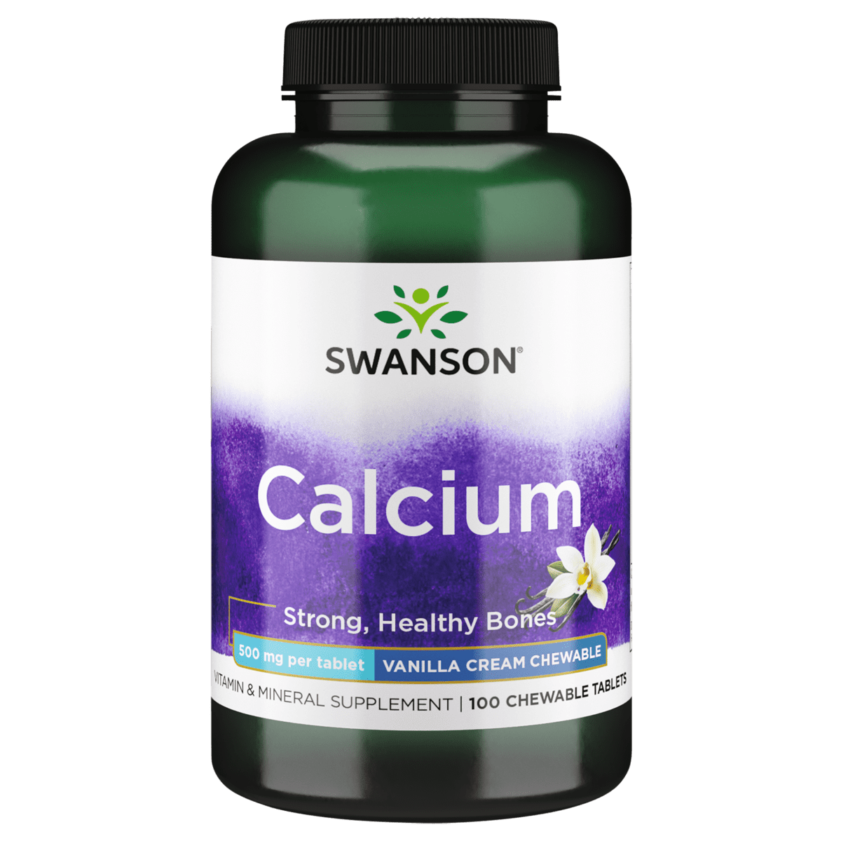 Swanson Chewable Calcium 500 mg 100 Chewable Tablets - Walmart.com