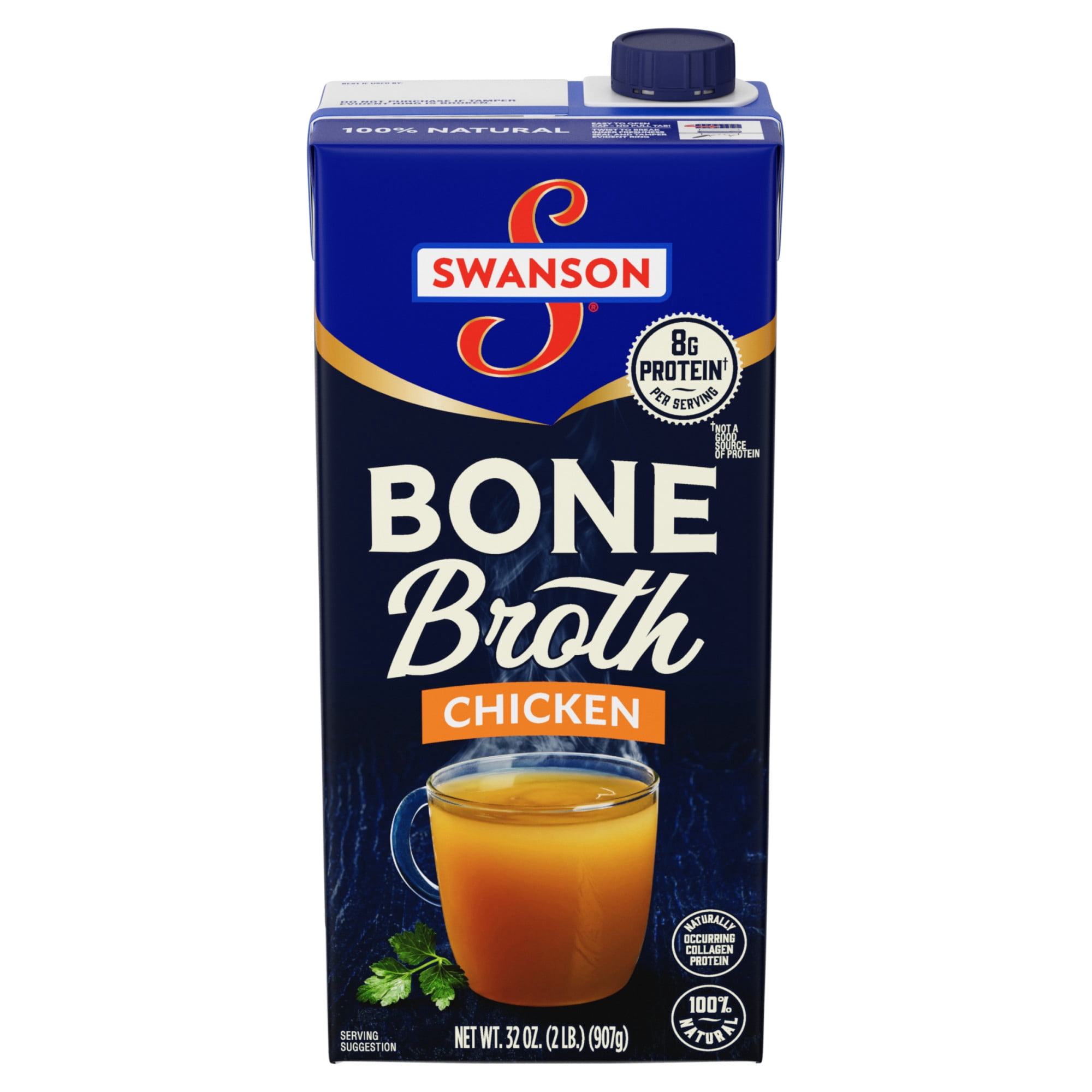 Swanson Chicken Bone Broth 32 oz for Cooking and Sipping - Walmart.com