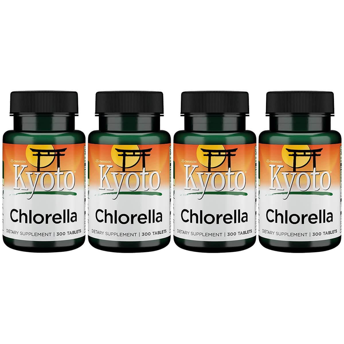 Swanson Chlorella 194 mg 300 Tabs 4 Pack - Walmart.com