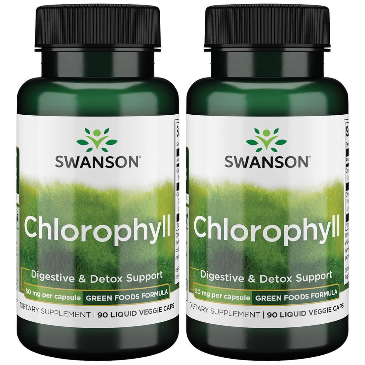 Swanson Chlorophyll 50 mg 90 Liq Vegcap 2 Pack - Walmart.com