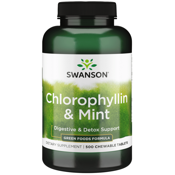 Swanson Chlorophyllin and Mint 500 Chewable Tablets - Walmart Business ...