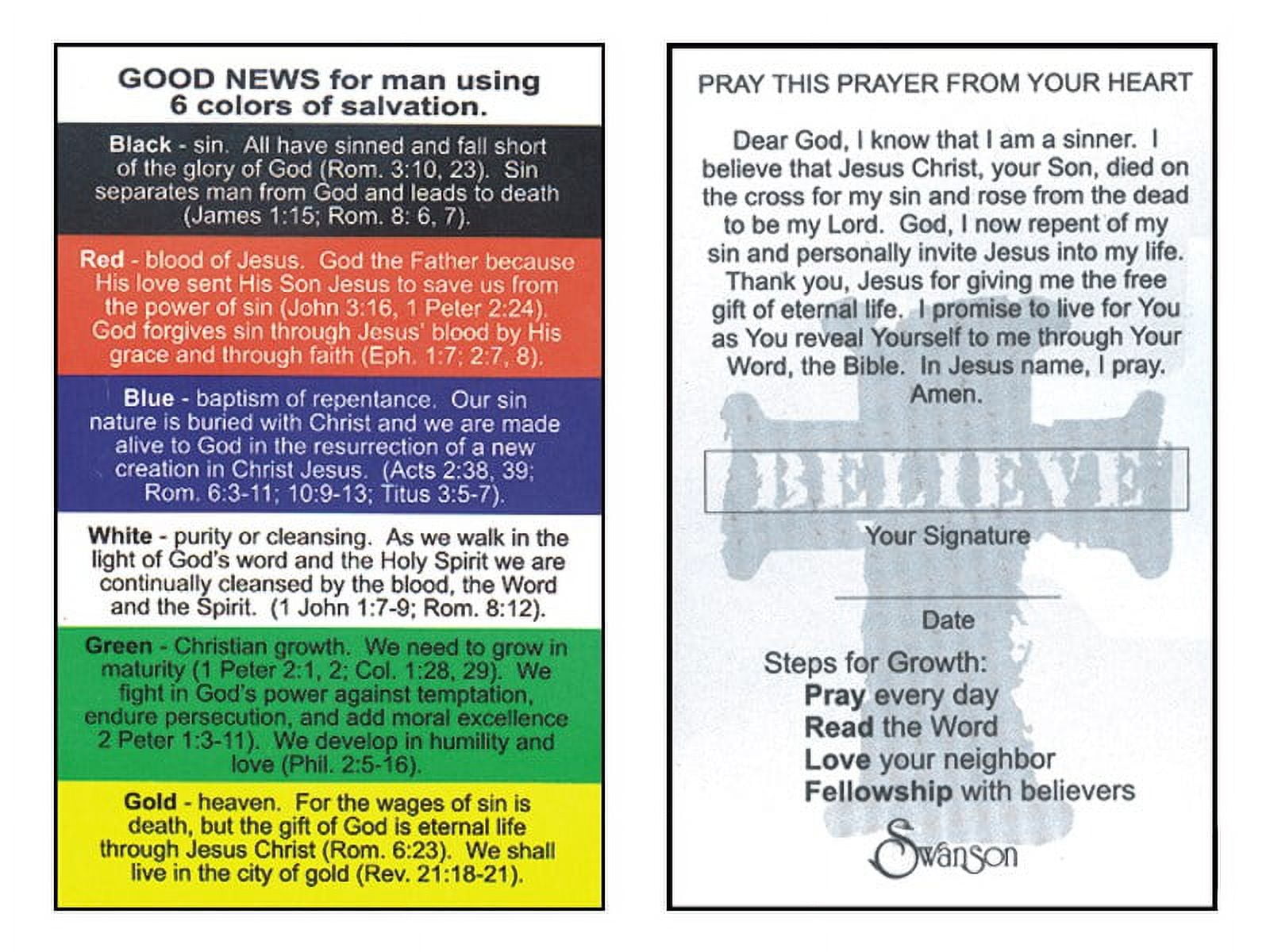 Swanson Christian Products Pocket Cards - Plan of Salvation - Wallet ...