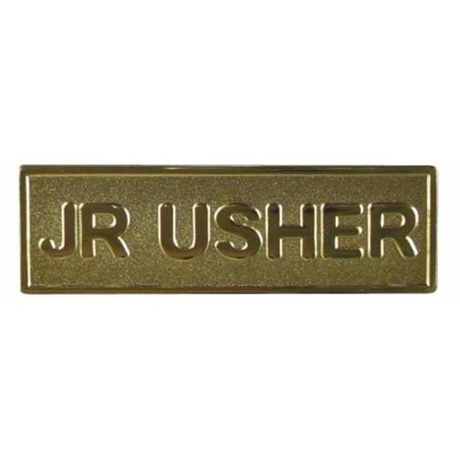 Swanson Christian Supply 080631 Jr Usher, Pin Back Rectangle Brass ...