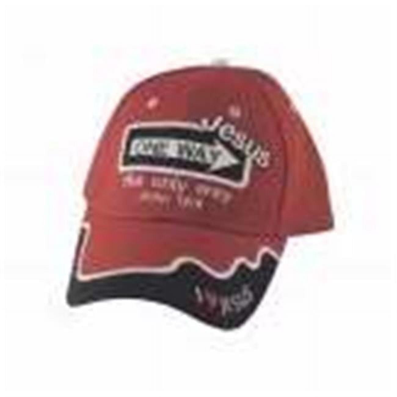 Swanson Christian Supply 11182X Cap-One Way - Jesus - Red - Walmart.com