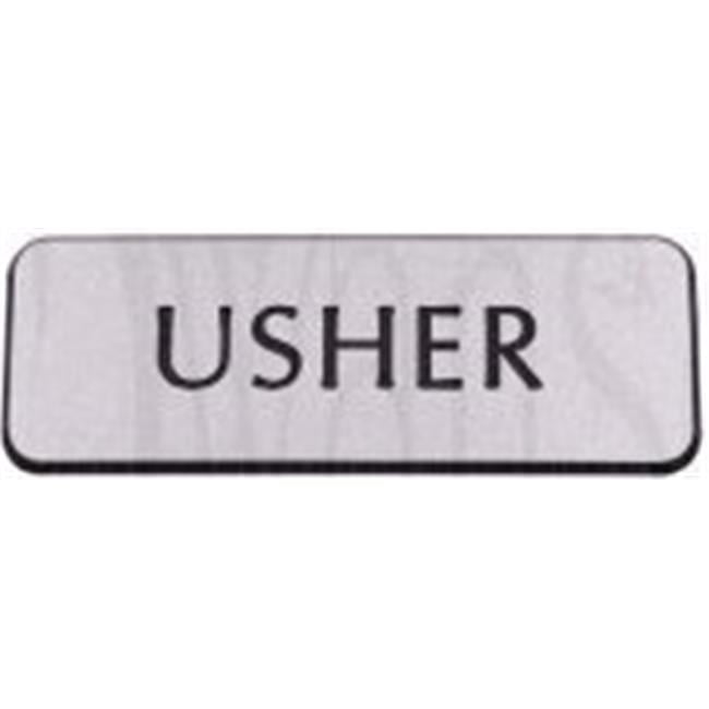 Swanson Christian Supply 167175 Contemporary Usher Silver & Black Pin ...