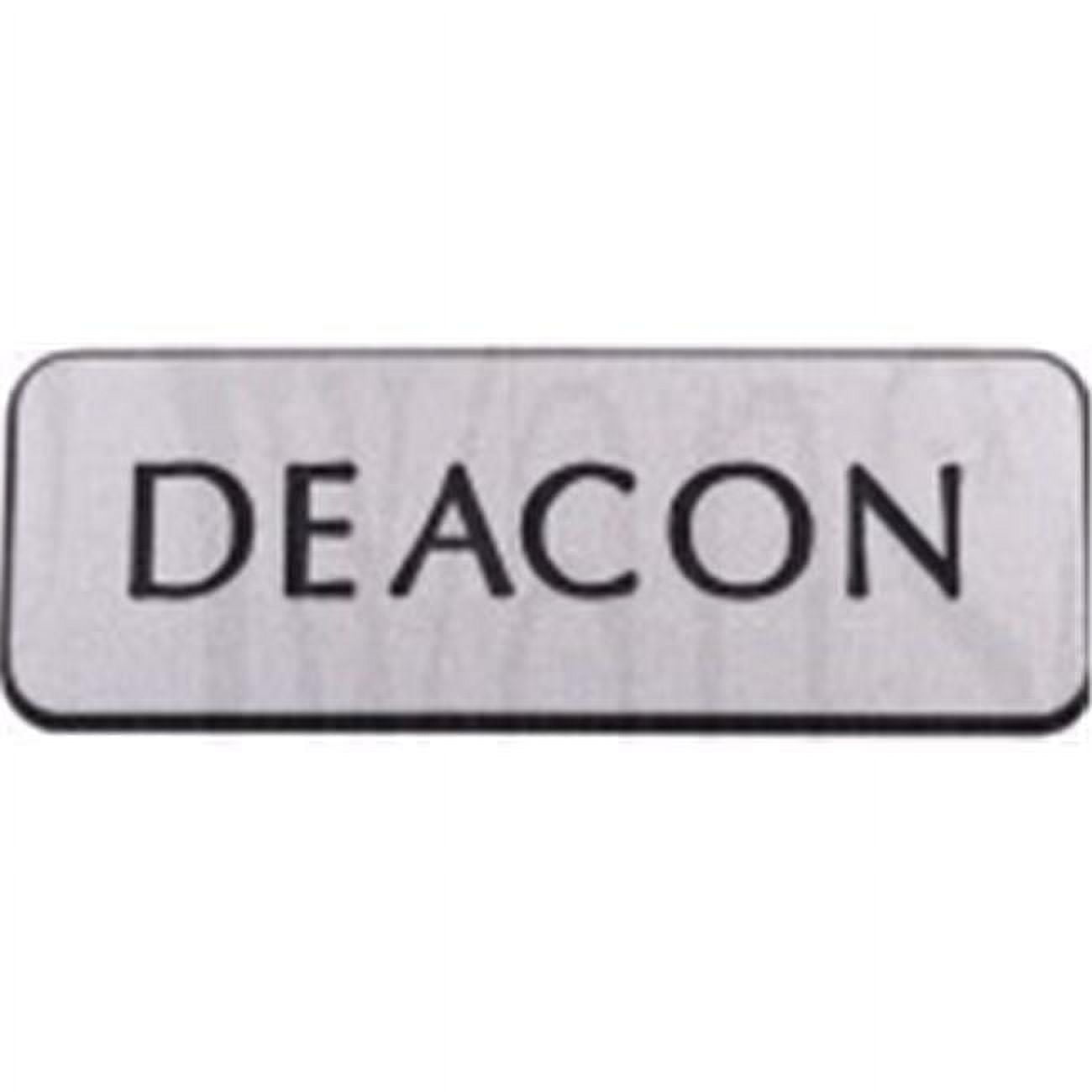 Swanson Christian Supply 167179 Deacon Contemporary Badge, Silver ...