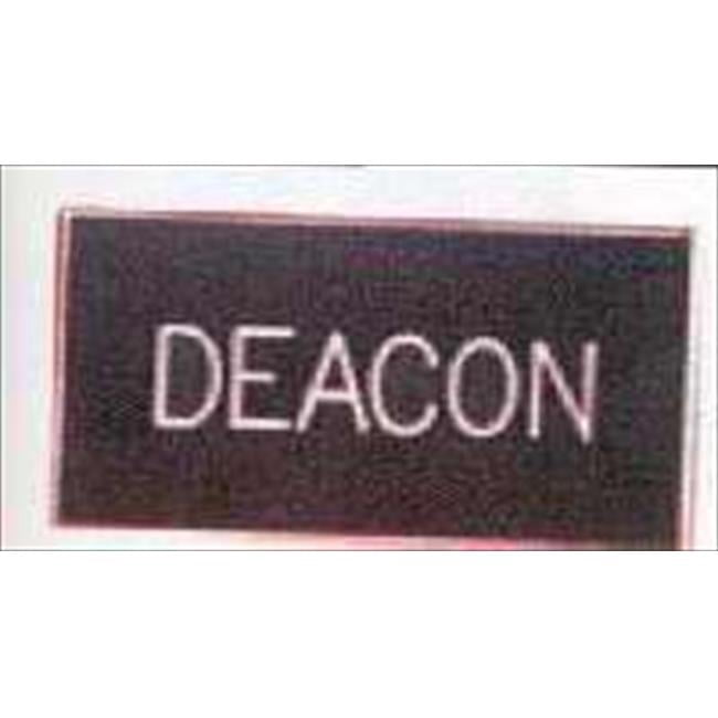 Swanson Christian Supply 79727 Engraved Deacon Badges 0.62 x 2 Plastic ...