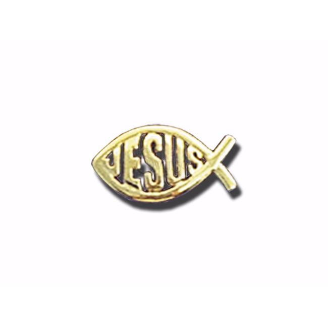 Swanson Christian Supply 80091 Jesus Fish Lapel Pin, Gold - Pack of 6 ...