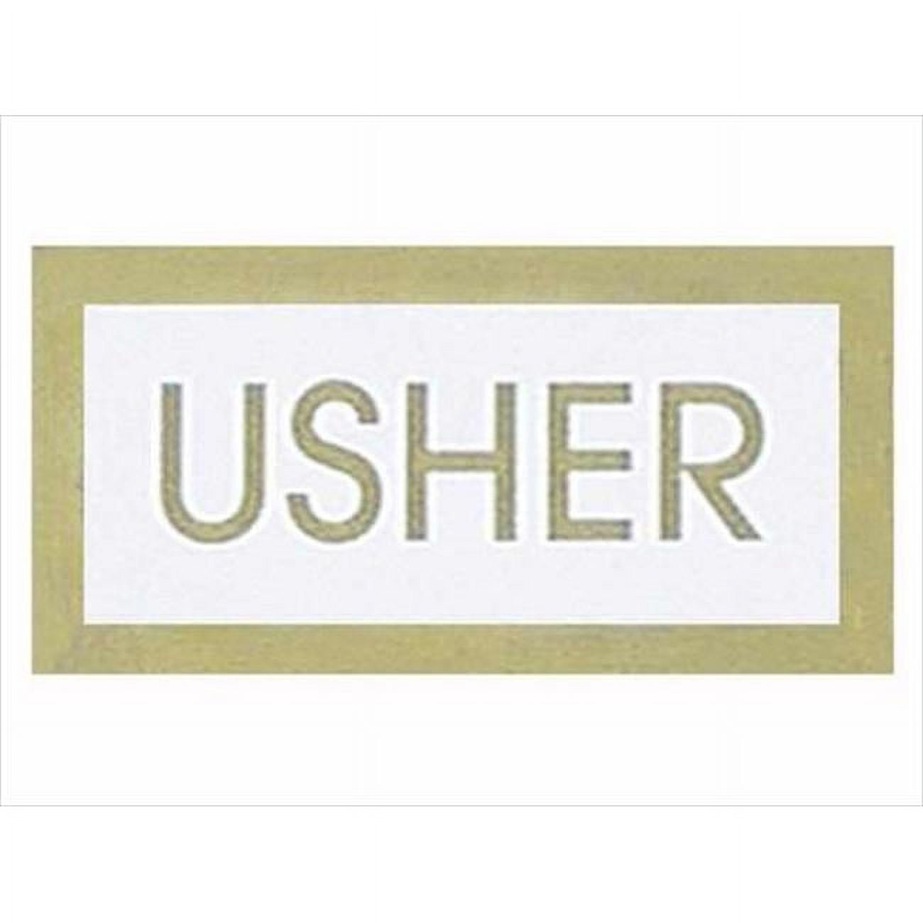 Swanson Christian Supply 80501 Badge Usher Pin Back 1 x 2 - Walmart.com