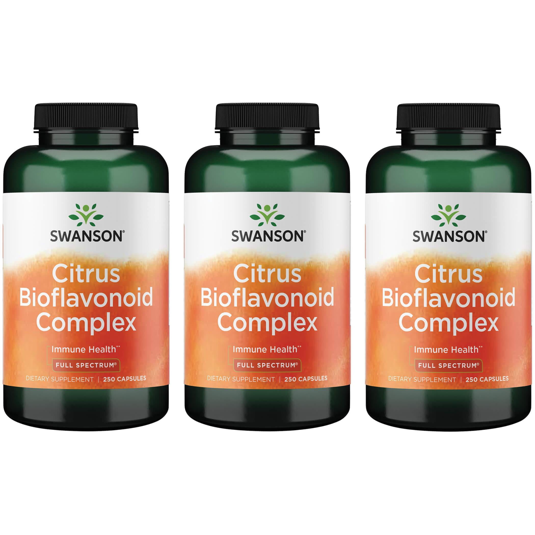 Swanson Citrus Bioflavonoid Complex - Full Spectrum 250 Caps 3 Pack - Walmart.com