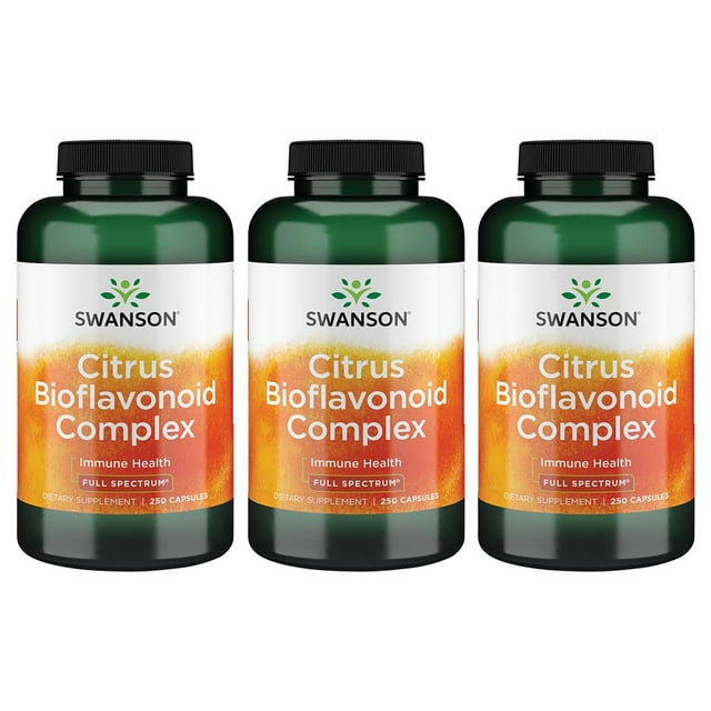 Swanson Citrus Bioflavonoid Complex - Full Spectrum 250 Caps 3 Pack - Walmart.com