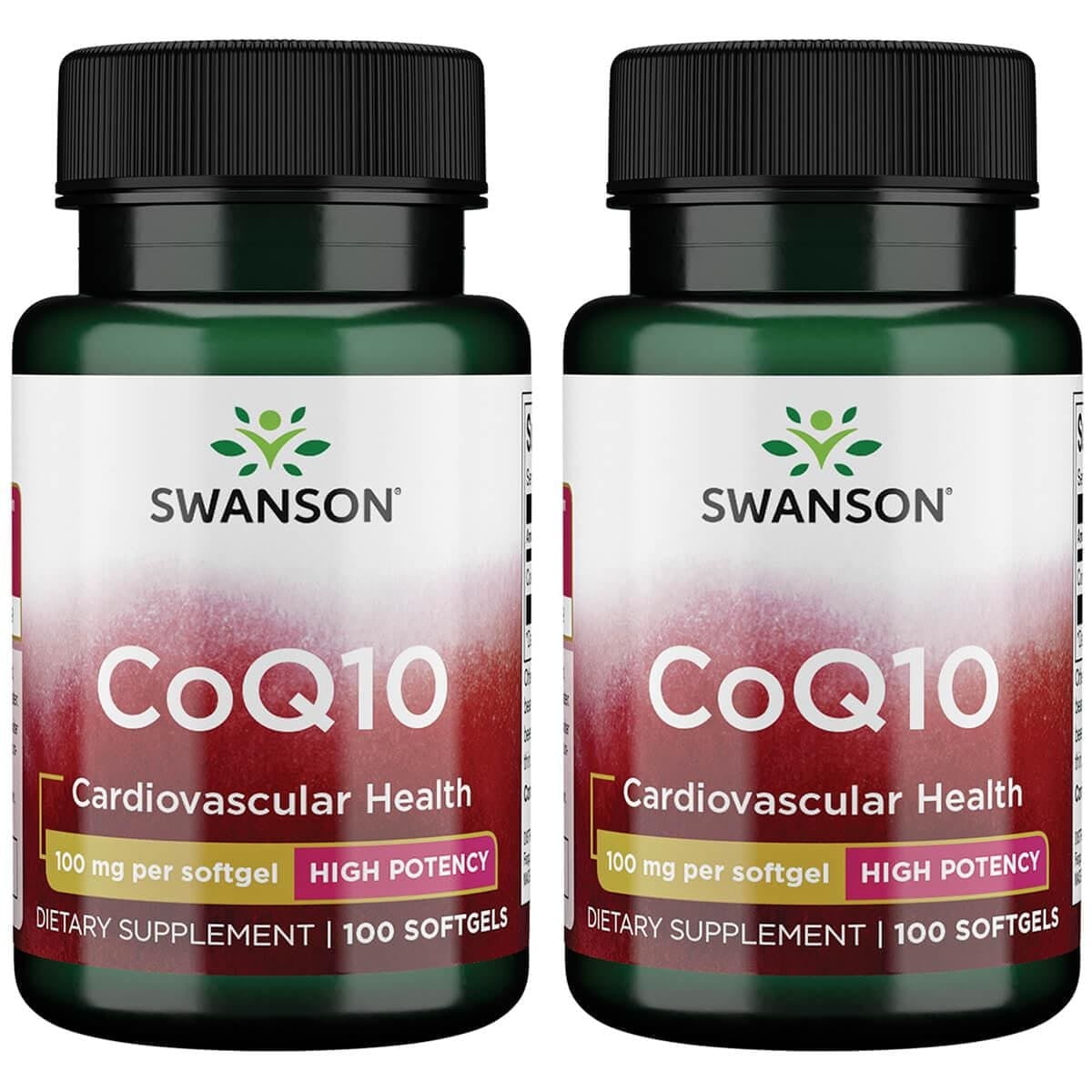 Swanson Coq10 - High Potency 100 mg 100 Sgels 2 Pack - Walmart.com
