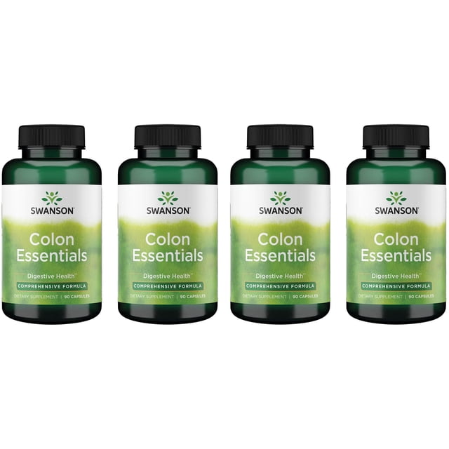 Swanson Colon Essentials 90 Caps 4 Pack - Walmart Business Supplies