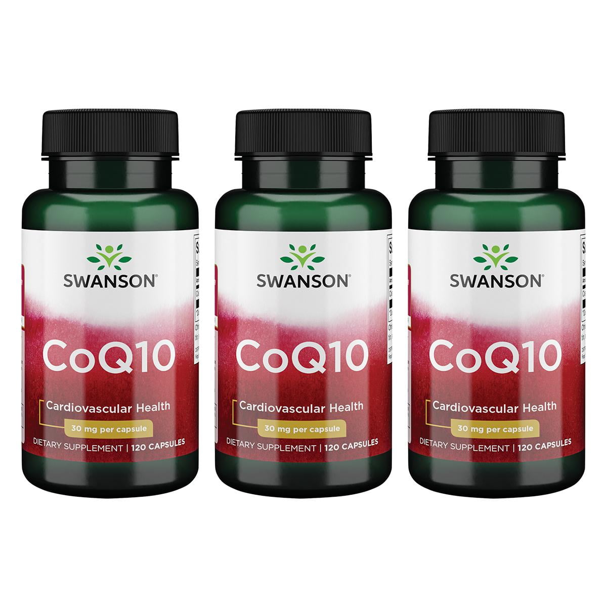 Swanson Coq10 30 mg 120 Caps 3 Pack - Walmart.com