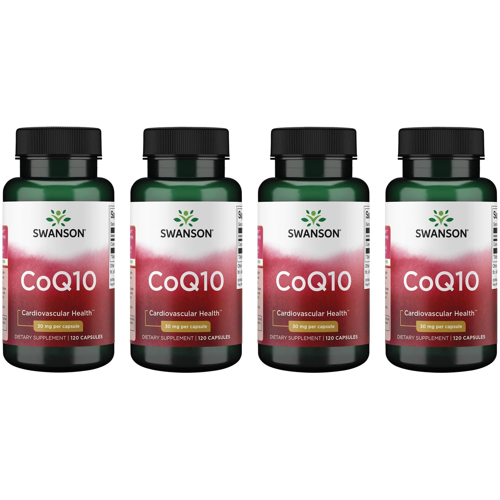 Swanson Coq10 30 mg 120 Caps 4 Pack - Walmart.com