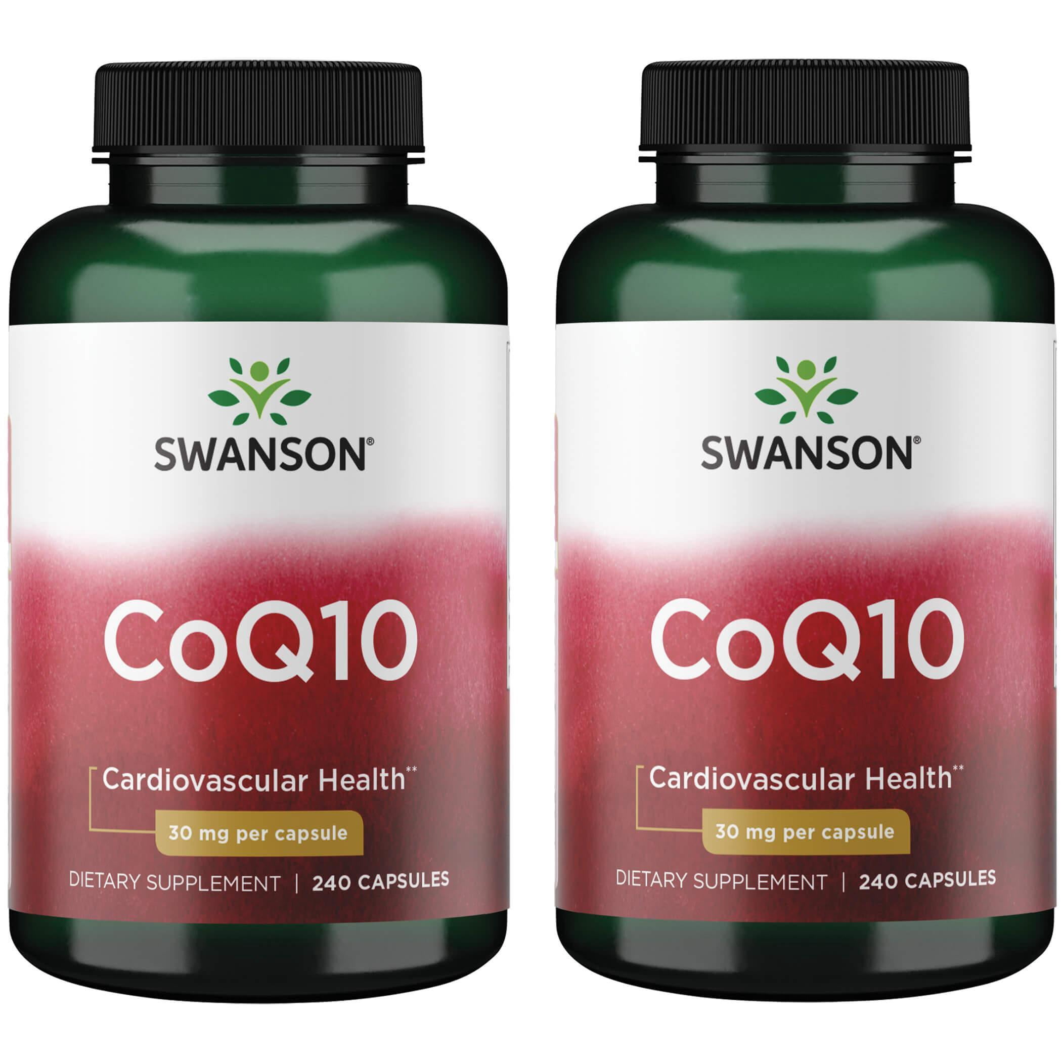 Swanson CoQ10 30mg Capsules, Supports Heart Function & Cellular Energy ...