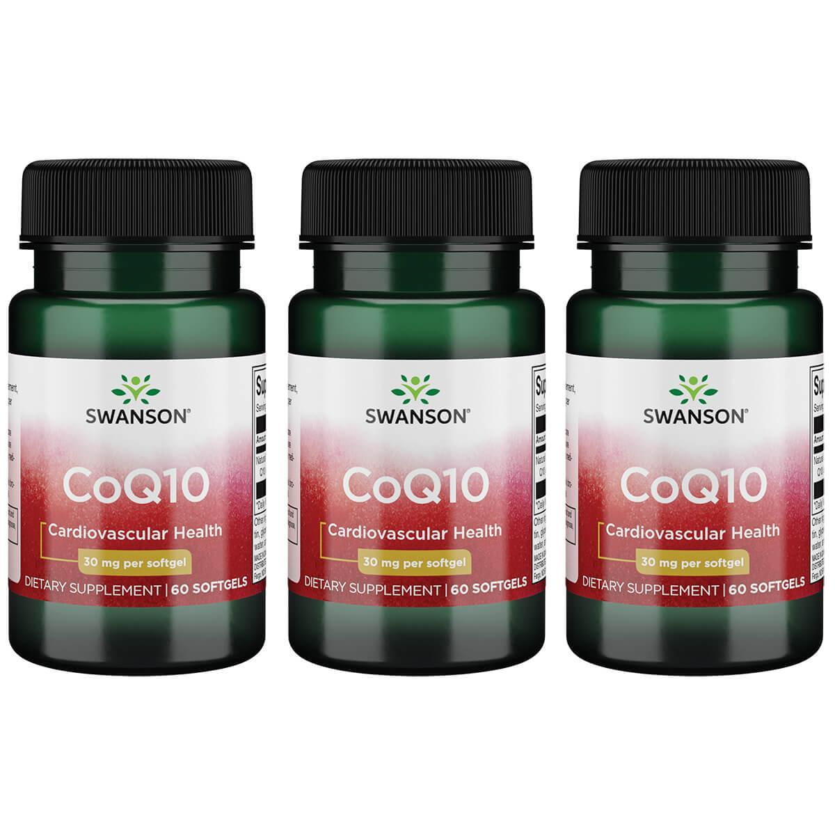 Swanson Coq10 30 mg 60 Sgels 3 Pack - Walmart.com