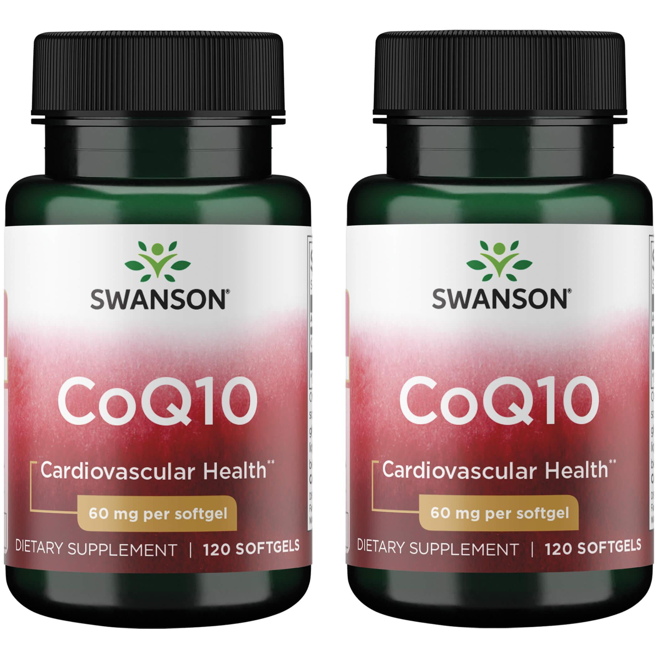 Swanson Coq10 60 mg 120 Sgels 2 Pack - Walmart.com
