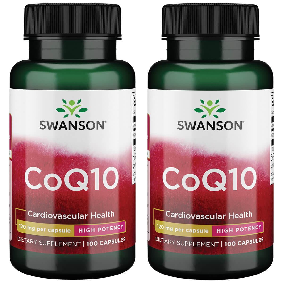 Swanson Coq10 - High Potency 120 mg 100 Caps 2 Pack - Walmart.com