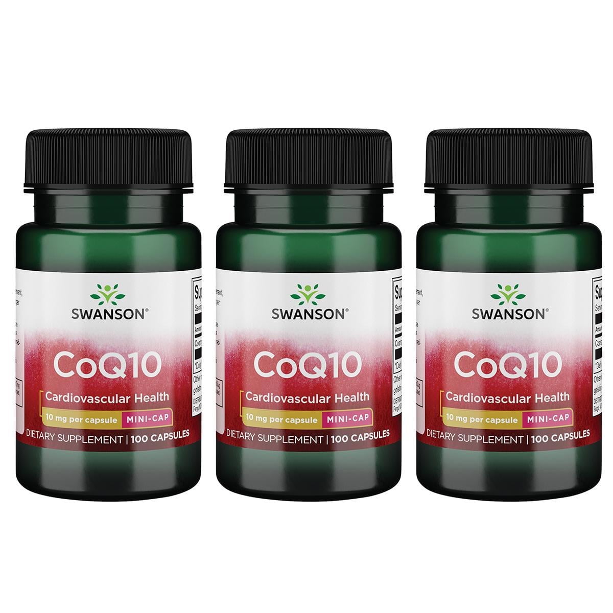 Swanson Coq10 - Mini Cap 10 mg 100 Caps (3 Pack) - Walmart.com