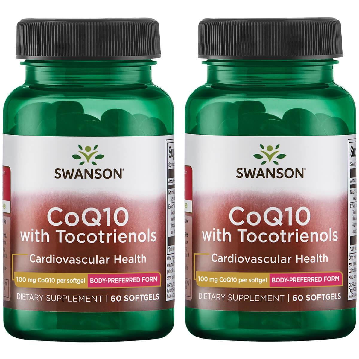 Swanson Coq10 with Tocotrienols 100 mg 60 Sgels 2 Pack - Walmart.com