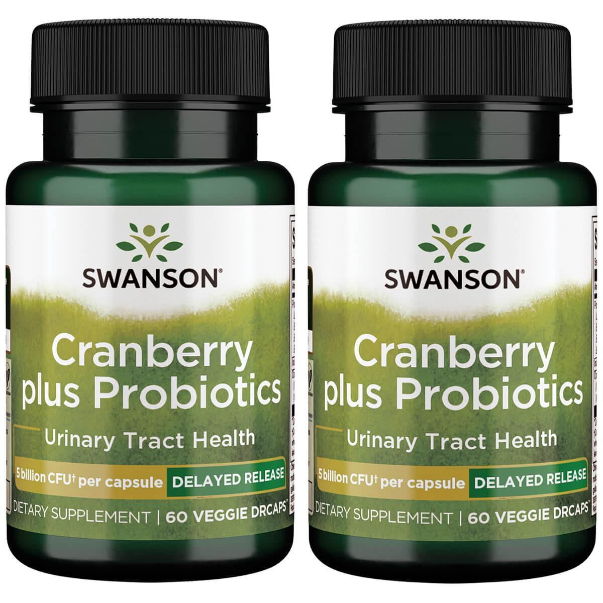 Swanson Cranberry Plus Probiotics 5 Billion Cfu 60 Vegan Caps 2 Pack ...