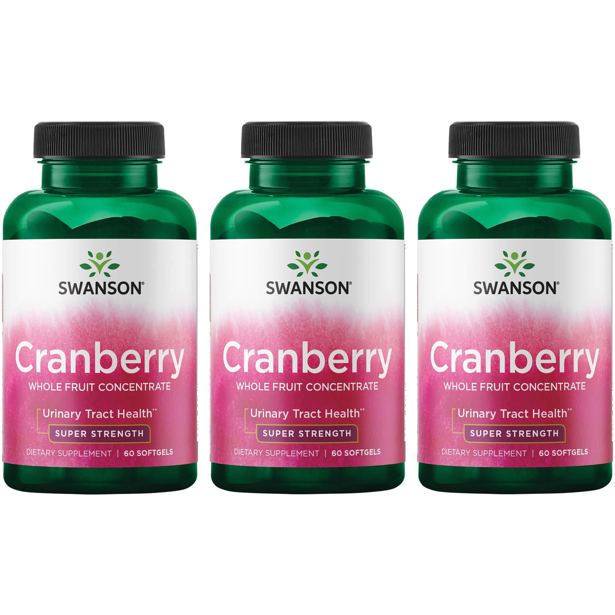 Swanson Cranberry Whole Fruit Concentrate - Super Strength 3 Pack ...
