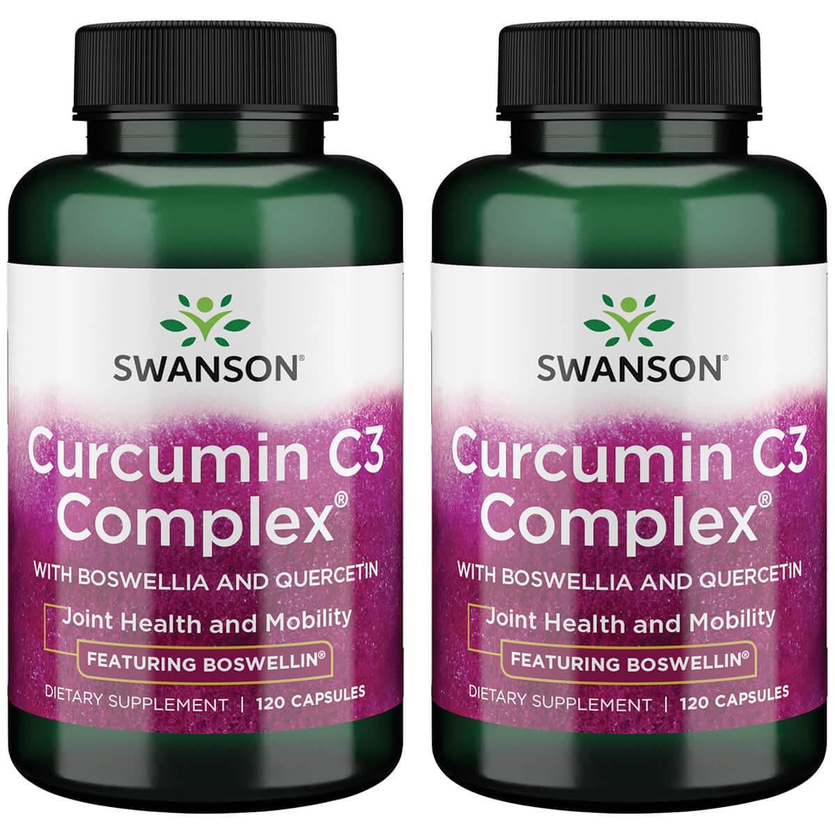 Swanson Curcumin C3 Complex with Boswellia and Quercetin 120 Caps 2 ...