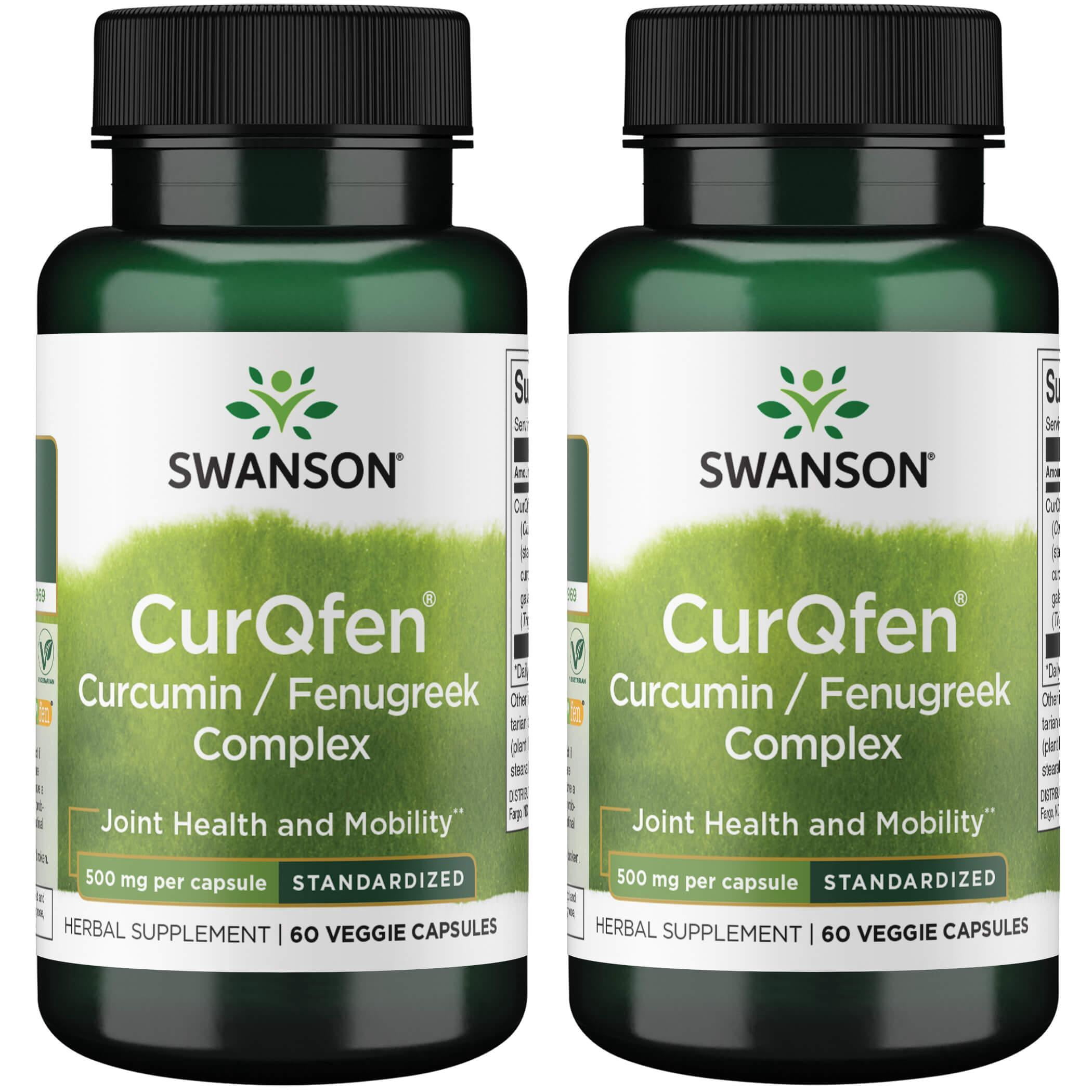 Swanson Curqfen Curcumin/Fenugreek Complex - Standardized 2 Pack ...