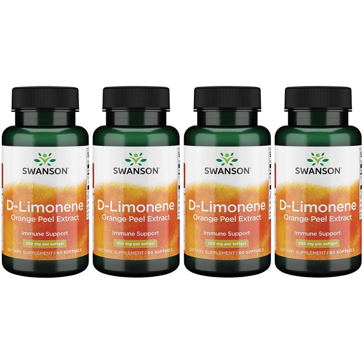 Swanson D-Limonene Supplements, Cold-Pressed Orange Peel Extract, 250 ...