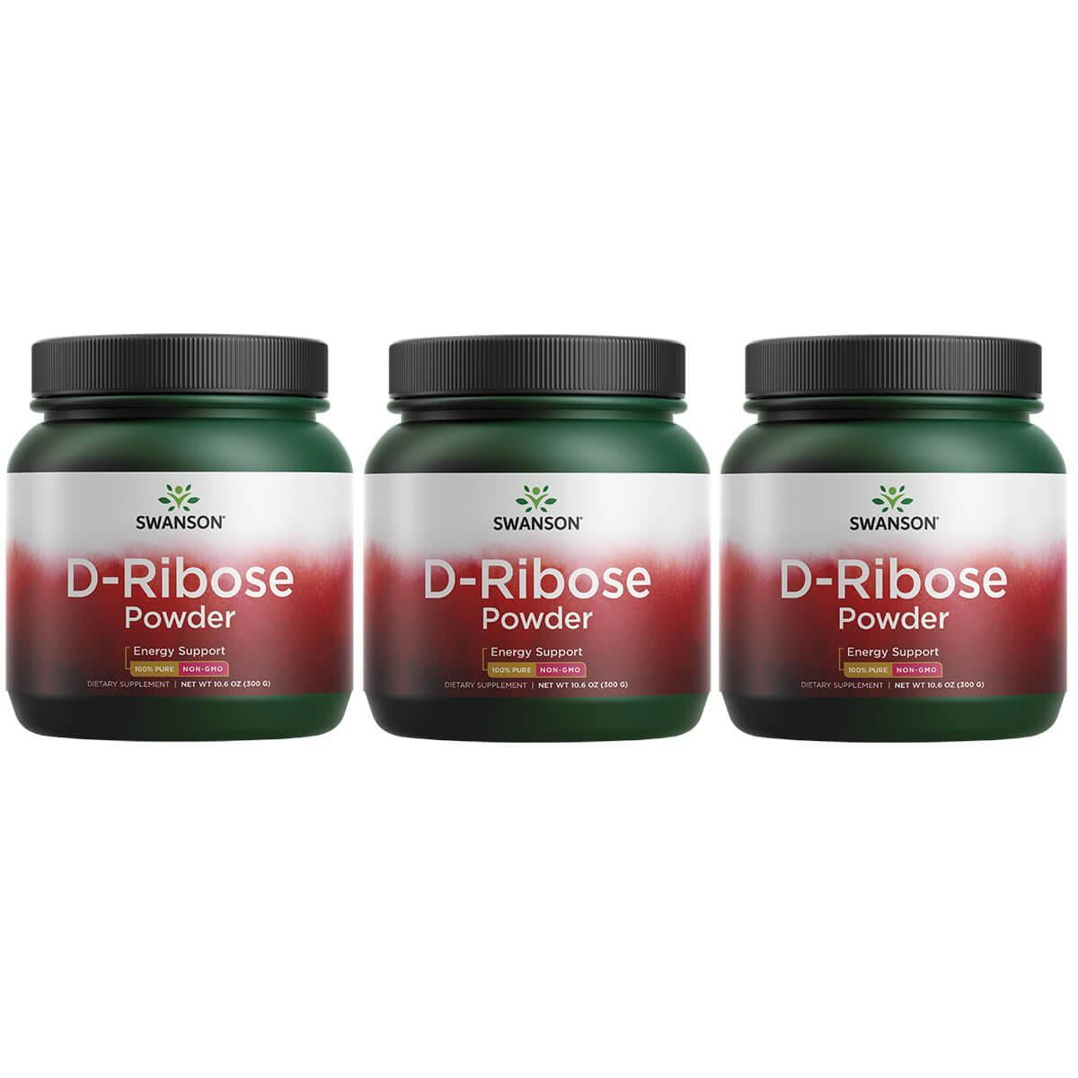 Swanson D-Ribose Powder - 100% Pure Non-Gmo 10.6 oz Pwdr 3 Pack ...