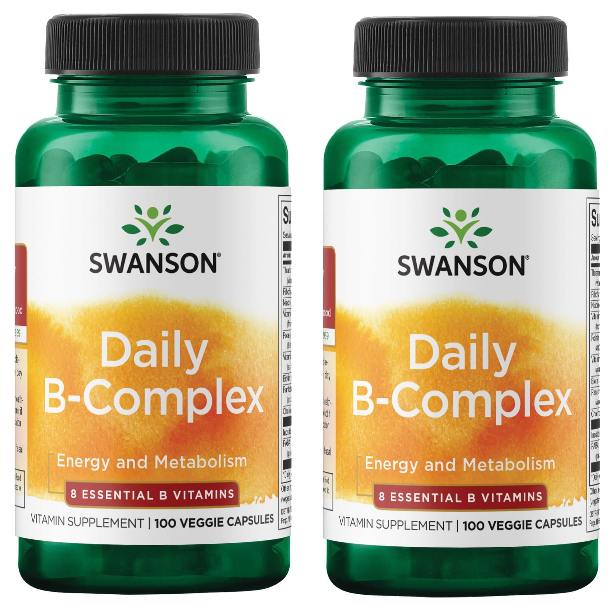 Swanson Daily B-Complex 100 Vegan Caps 2 Pack - Walmart.com