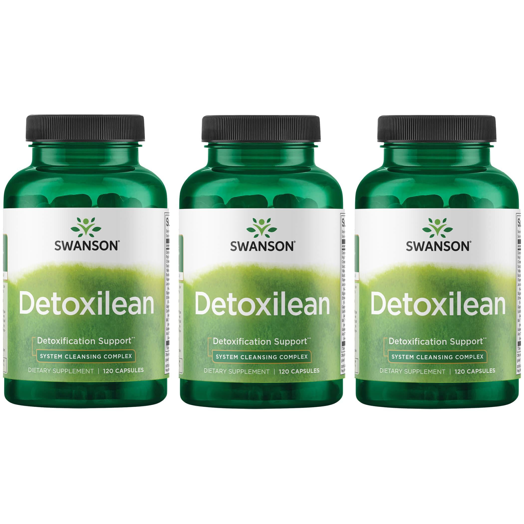Swanson Detoxilean - System Cleansing Complex 120 Caps 3 Pack - Walmart.com
