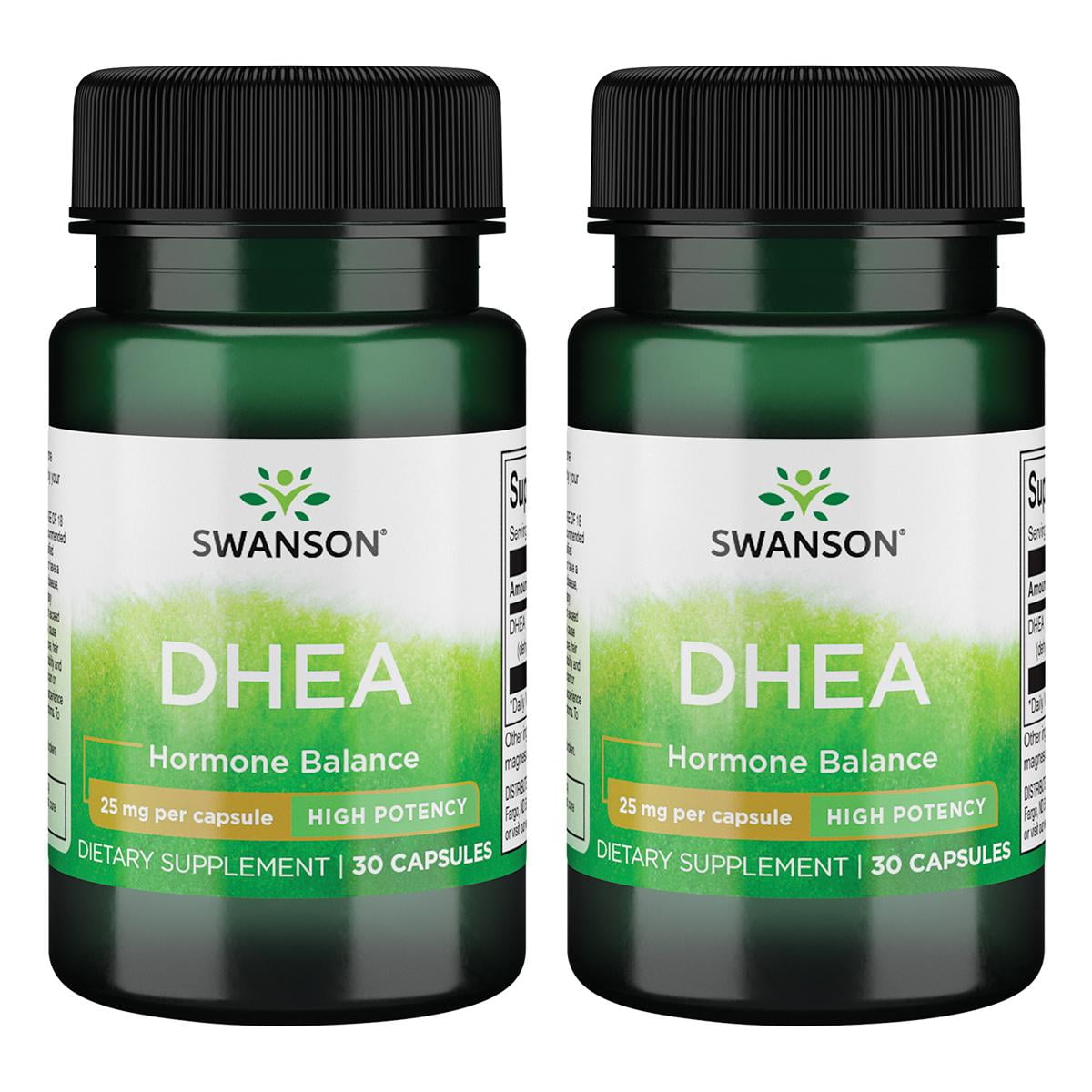 Swanson Dhea - High Potency 25 mg 30 Caps 2 Pack - Walmart.com