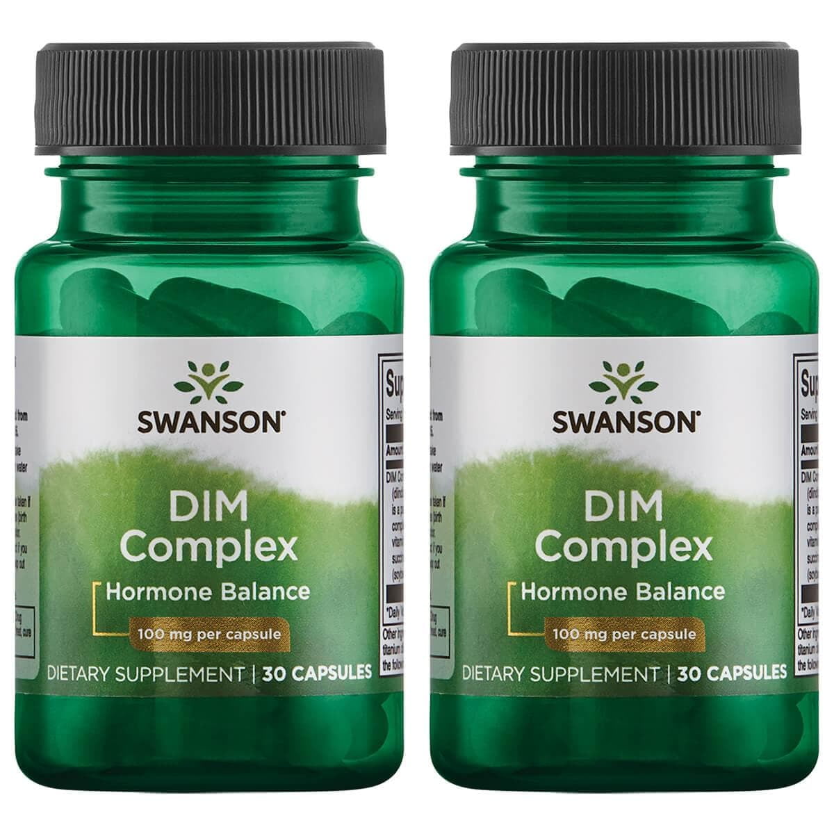 Swanson Dim Complex 100 mg 30 Caps 2 Pack - Walmart.com