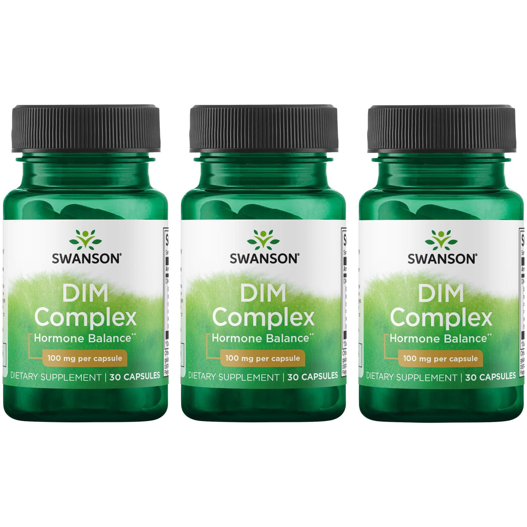 Swanson Dim Complex 100 mg 30 Caps 3 Pack - Walmart.com