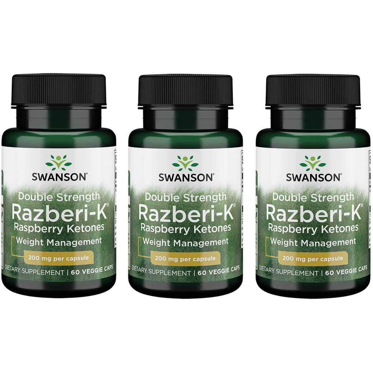 Swanson Double Strength Razberi-K Raspberry Ketones 200 mg 60 Vegan ...