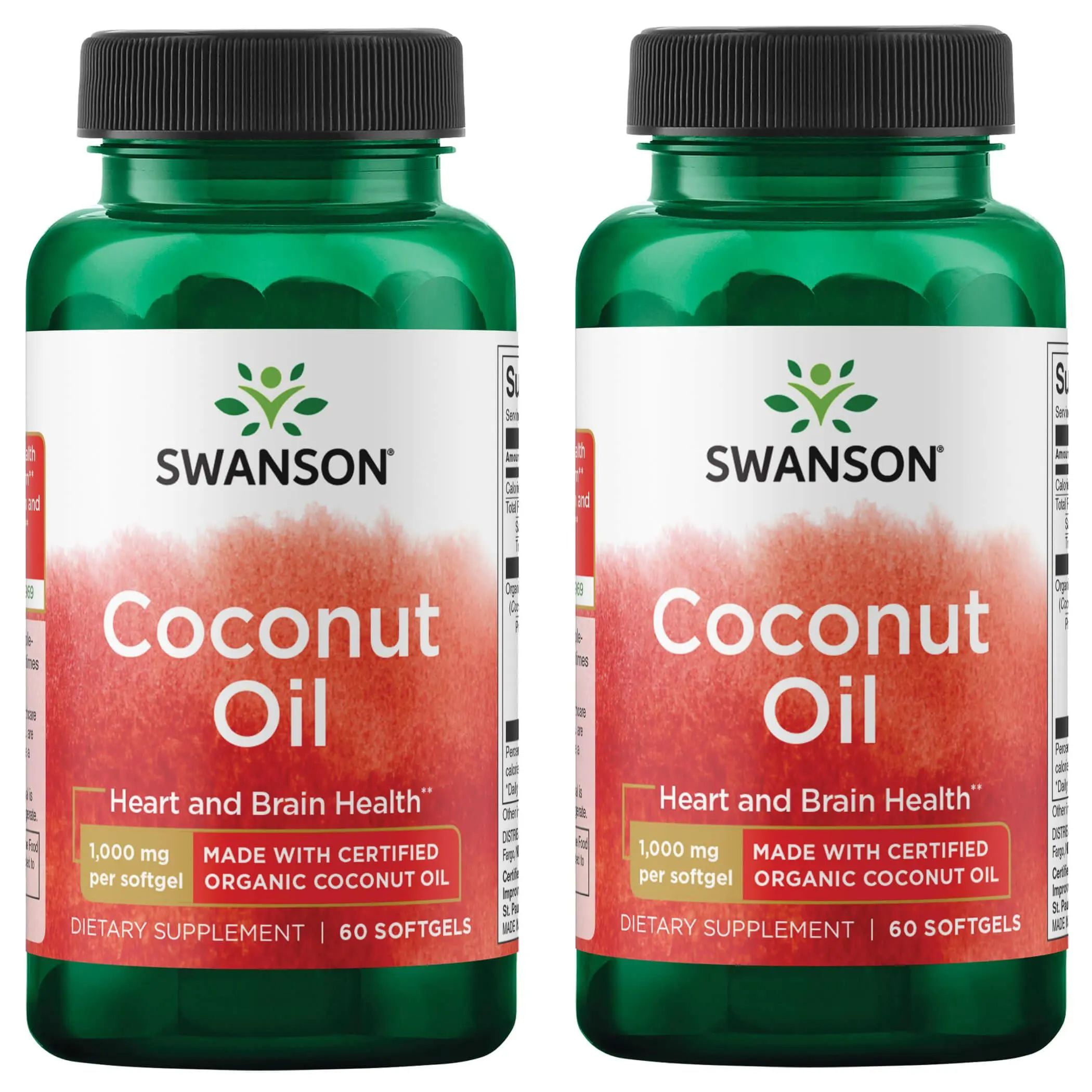 Swanson EFAs Coconut Oil Made with Certified Organic Coconut Oil ...