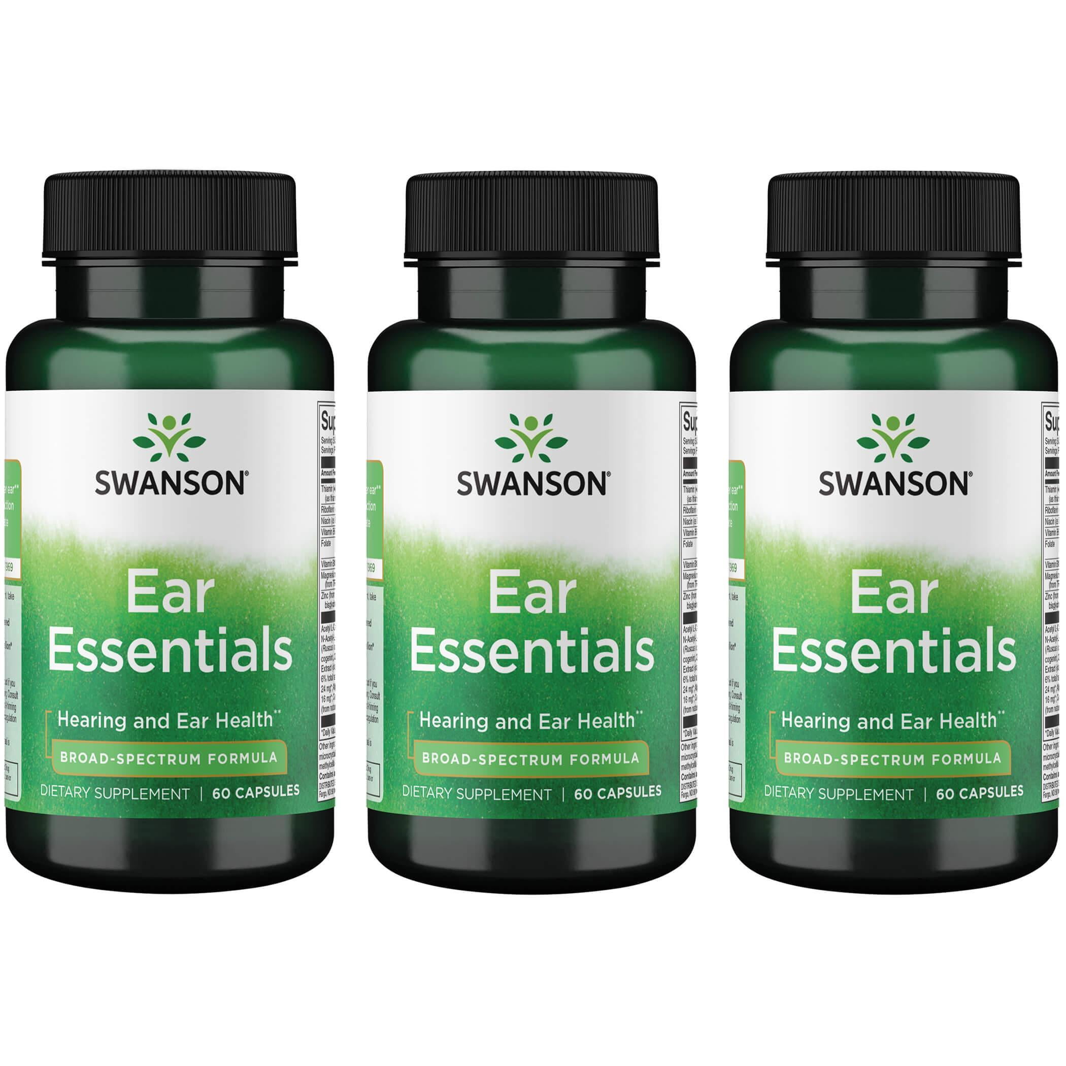 Swanson Ear Essentials 60 Capsules 3 Pack - Walmart.com