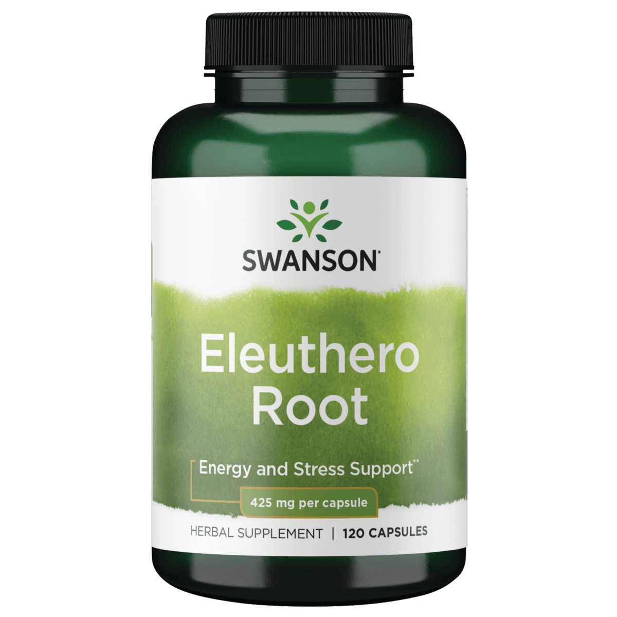 Swanson Health Eleuthero Root Capsules, 425mg, 120 Count - Stress ...