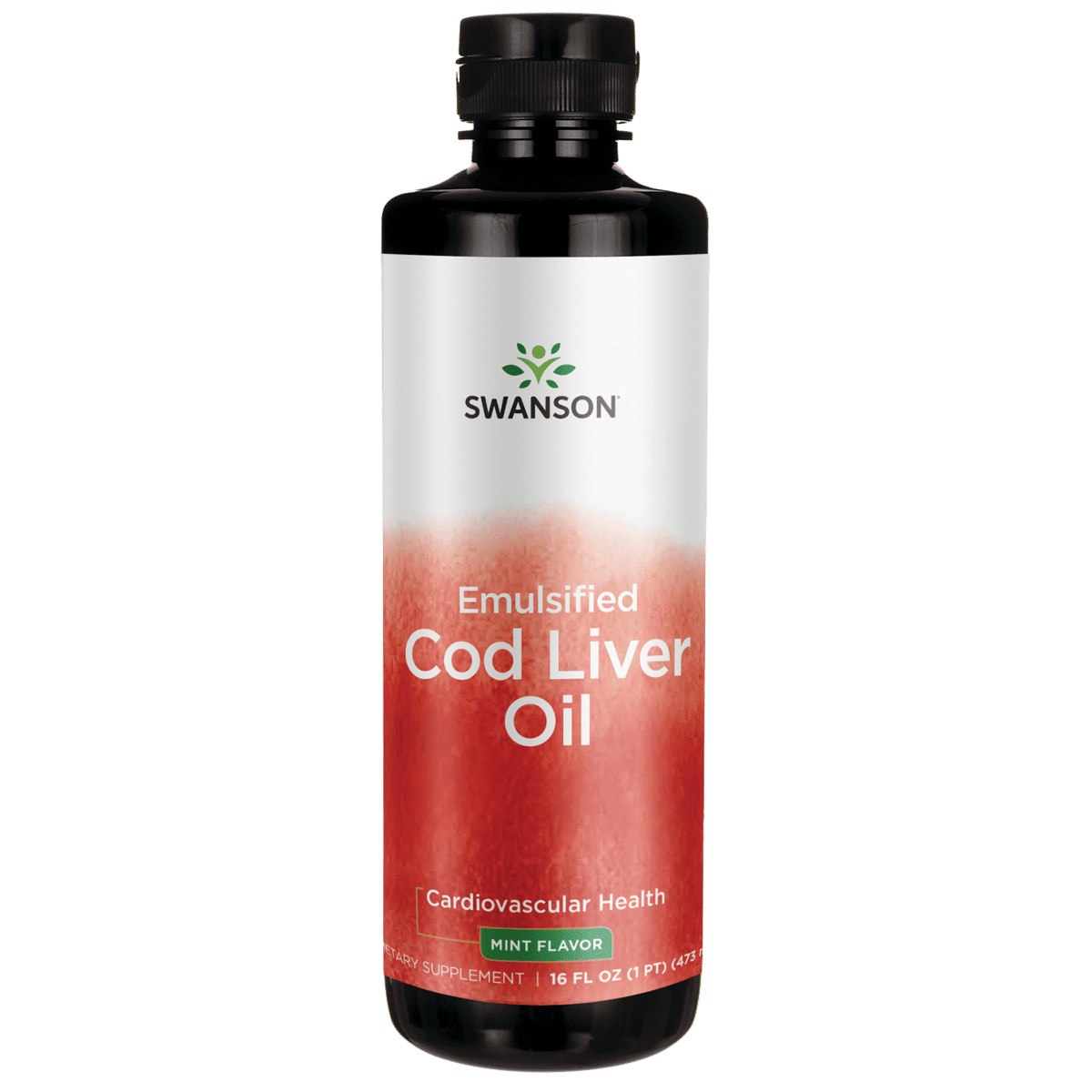 Swanson Emulsified Cod Liver Oil (Mint) 16 fl oz Liquid - Walmart.com