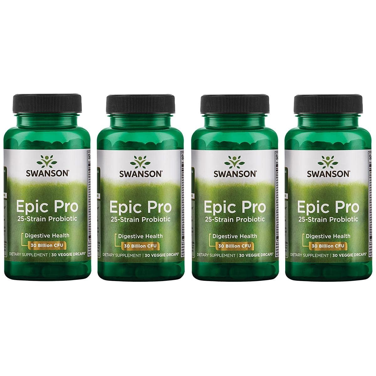 Swanson Epic-Pro 25-Strain Probiotic 30 Billion CFU Digestive Health ...