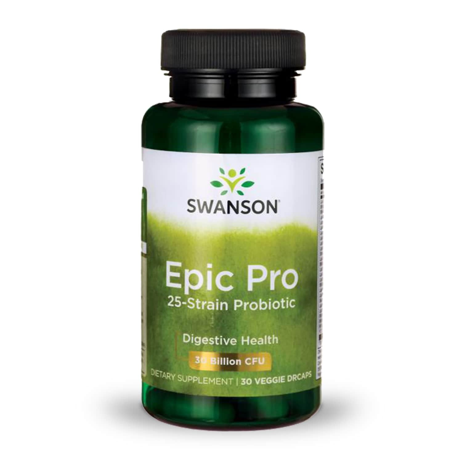Swanson Epic Pro Daily Prebiotics, High Blend 25-Strain Probiotic, Gut ...